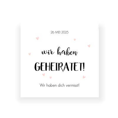 Wir Haben Geheiratet Karte